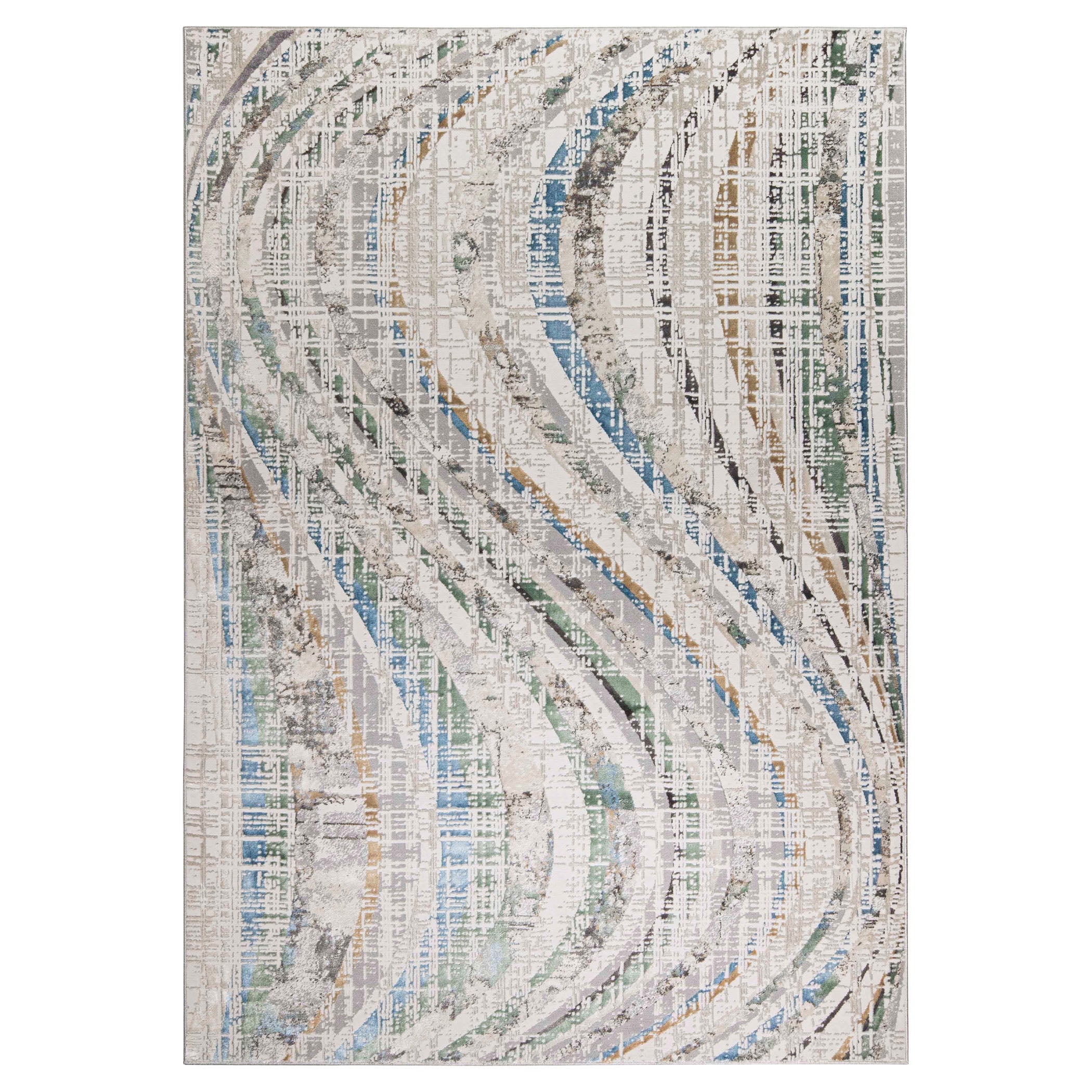 Zaria Grey Cream 2'X 3' Rug | Designer Rugs | By Lavin Rugs