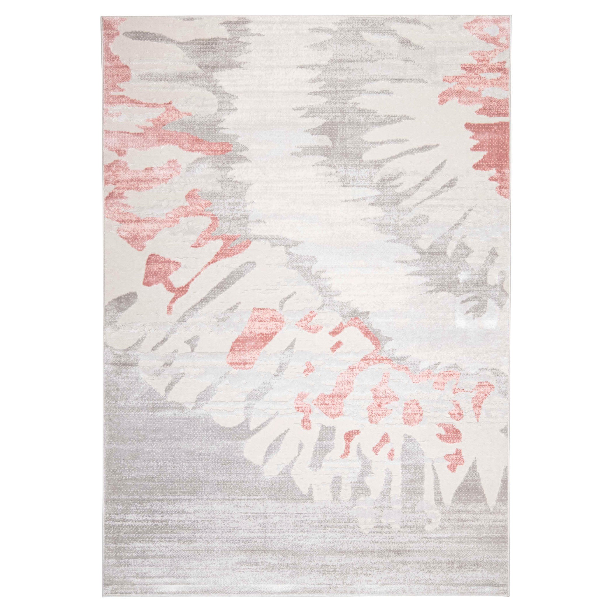 Betsi Cream Grey Pink 2'X 3' Rug | Designer Rugs | By Lavin Rugs