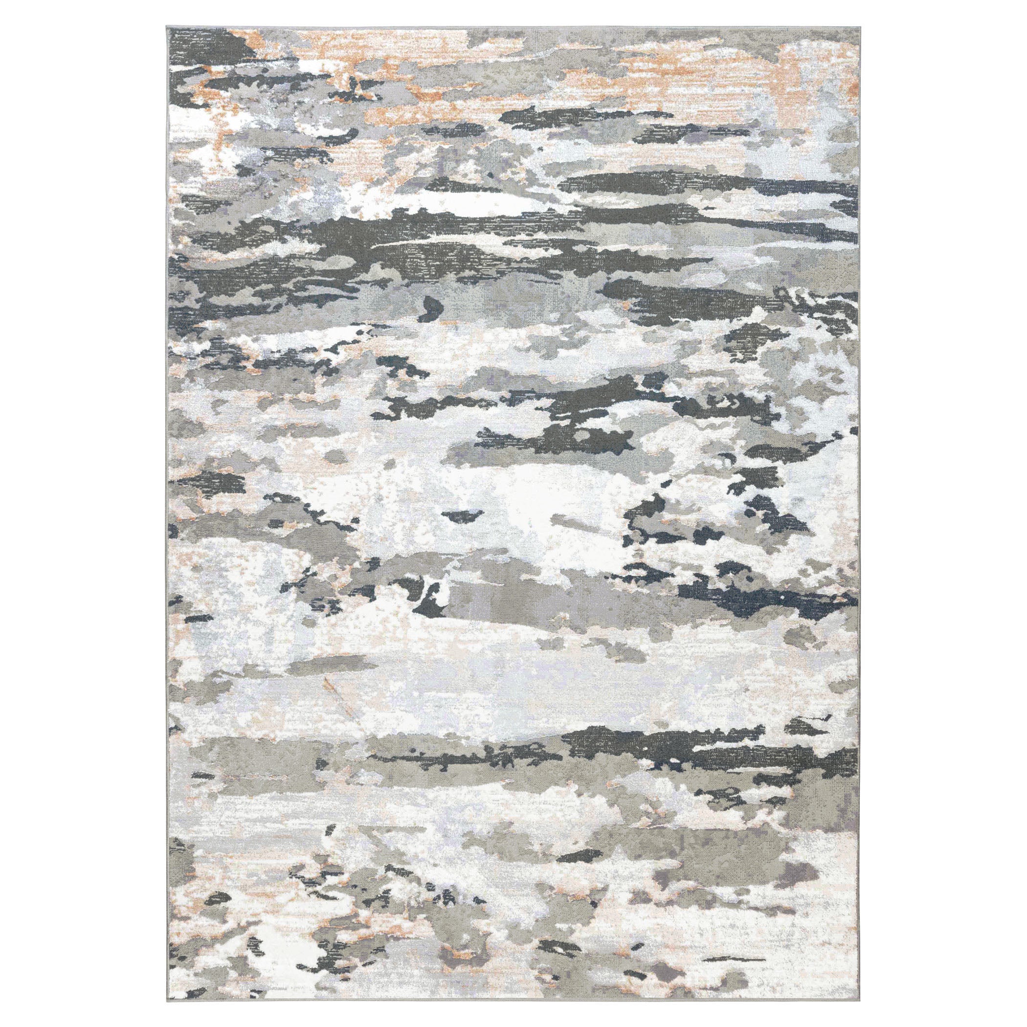 Jasmine Grey Black 2'X 3' Rug | Designer Rugs | By Lavin Rugs