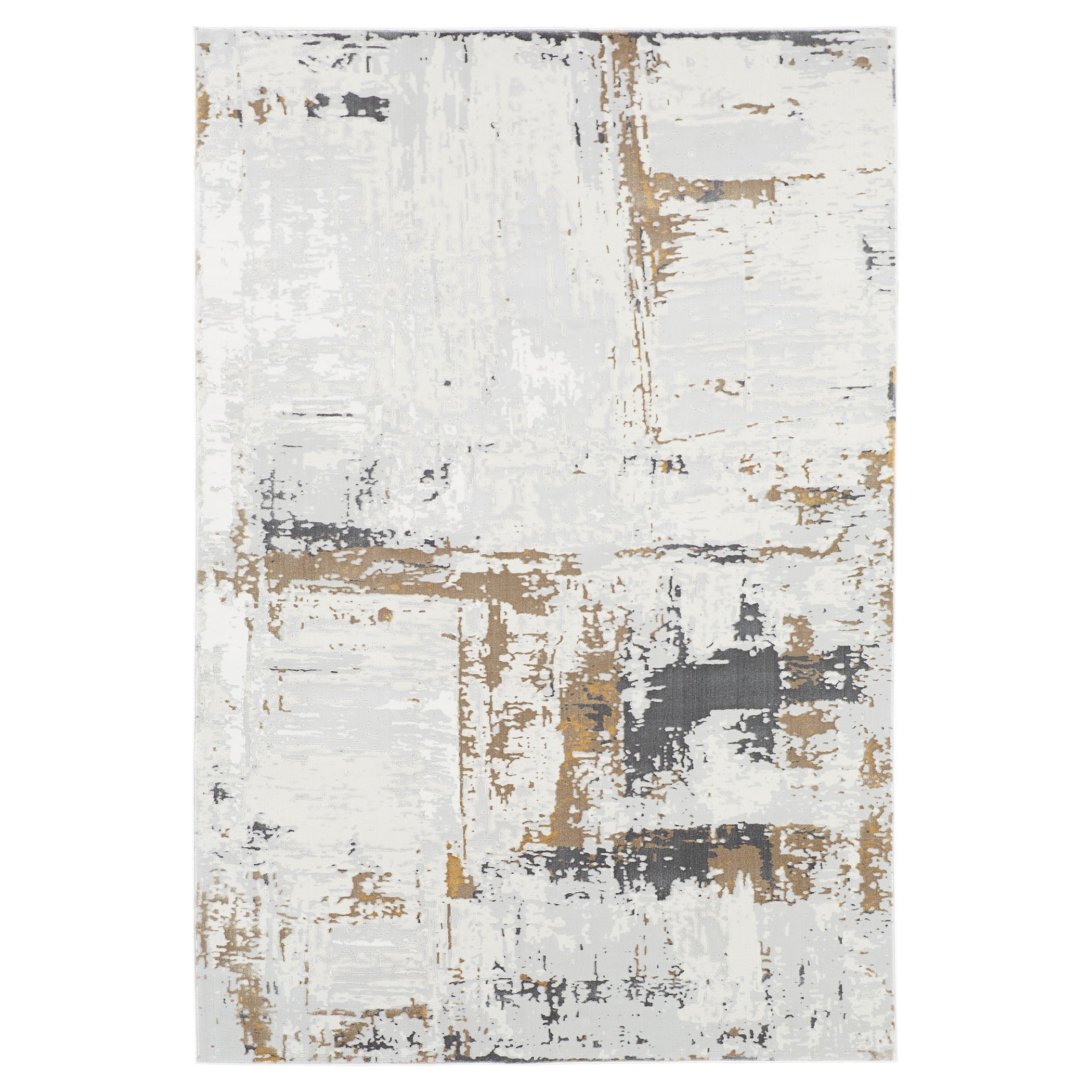 Veleka Cream Gold Grey 2'X 3' Rug | Designer Rugs | By Lavin Rugs