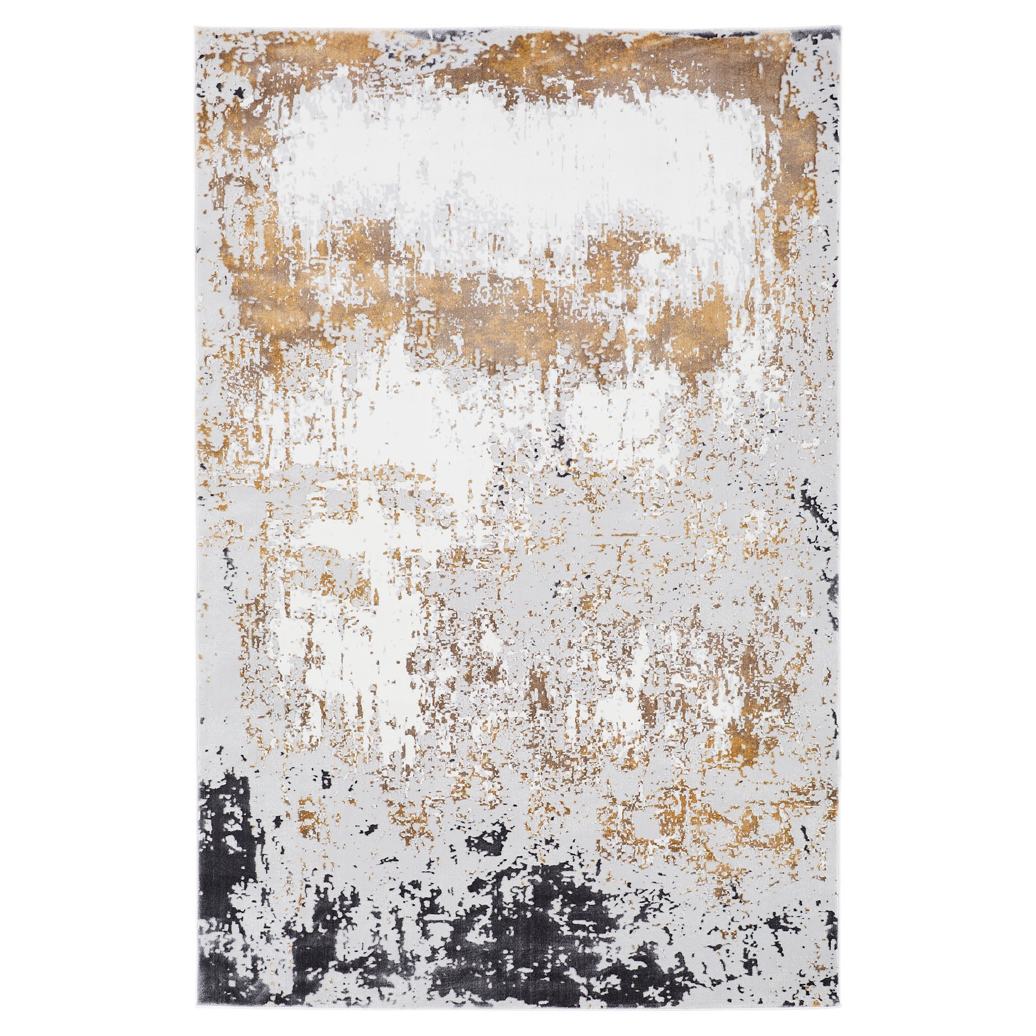 Veleka Cream Gold Grey 2'X 3' Rug | Designer Rugs | By Lavin Rugs